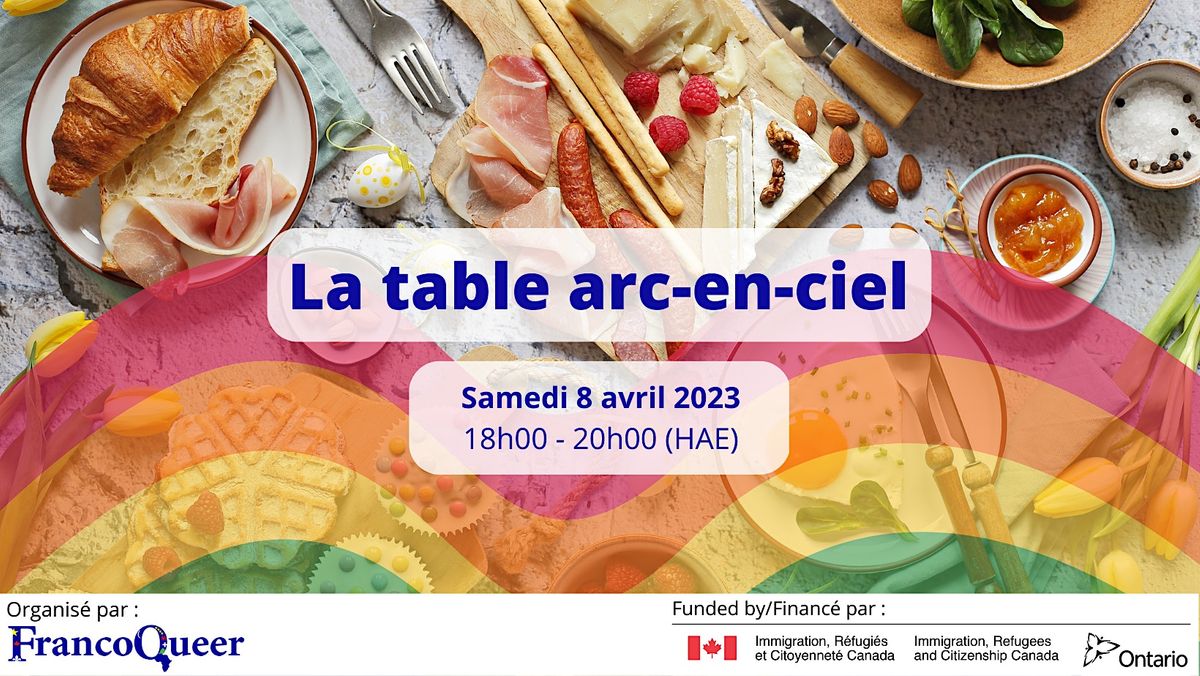 La Table arc-en-ciel : Souper & Discussion | 543 Yonge St, Toronto, ON ...