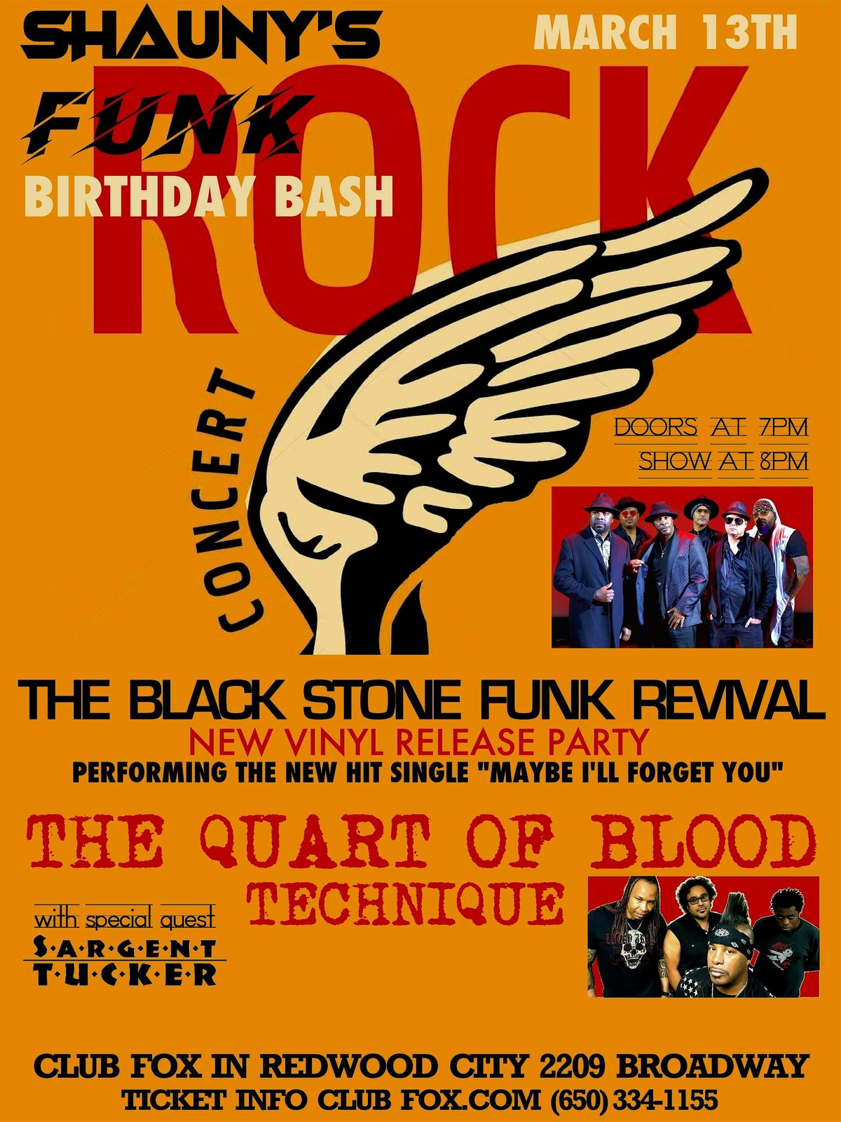 BLACK STONE FUNK REVIVAL w/QUART OF BLOOD TECHNIQUE at Club Fox ...