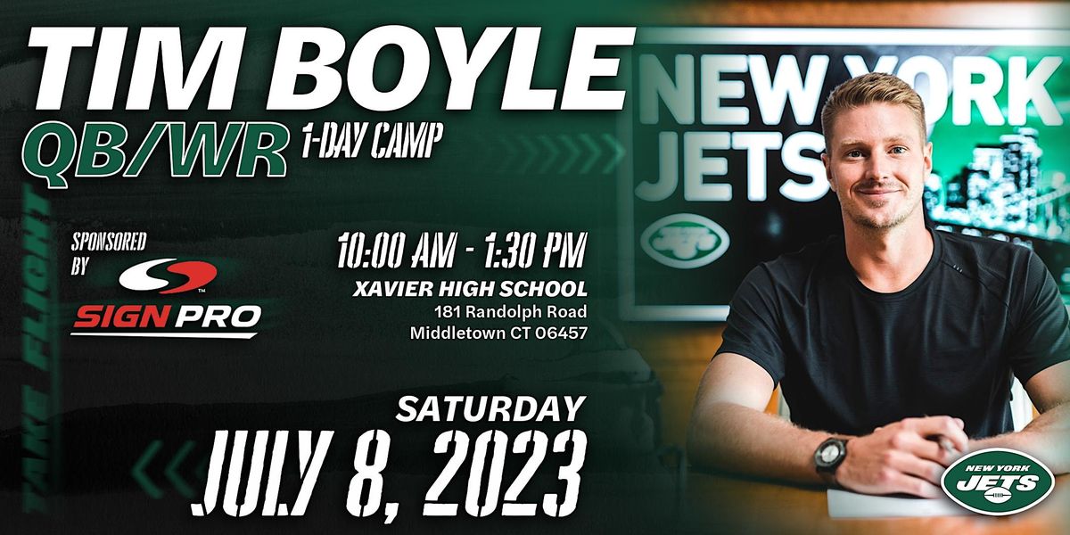 Tim Boyle QB - WR 1 Day Camp at Xavier High School, Middletown on 8th ...