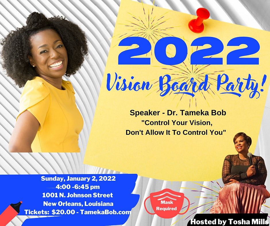 2022 Vision Board Party! at 1001 N Johnson St, New Orleans on 2nd ...