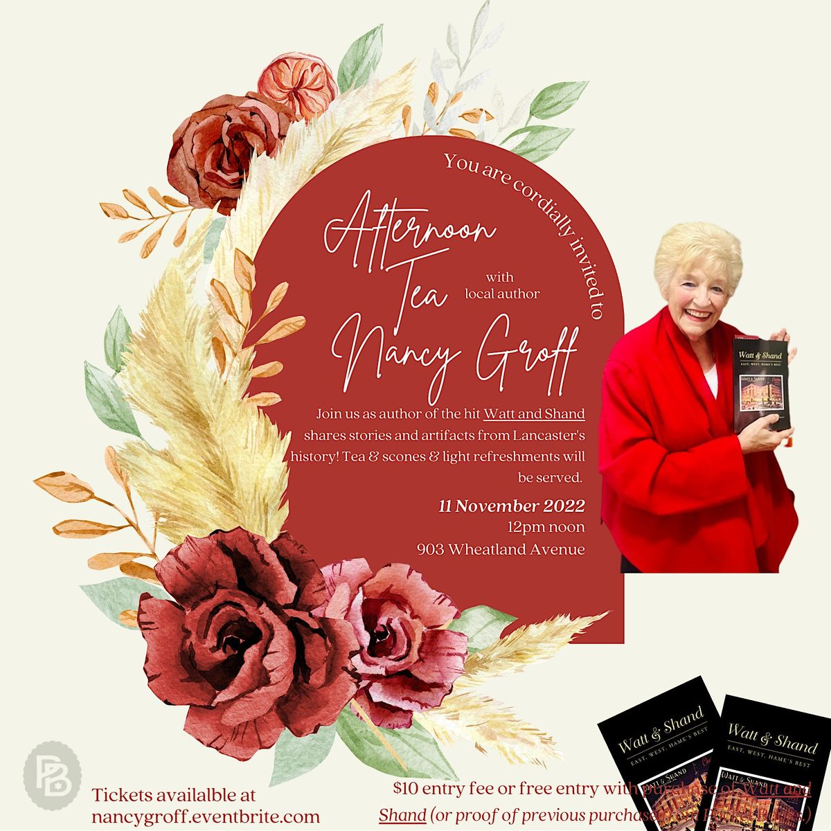 Afternoon Tea with Nancy Groff, in honor of Watt & Shand | Pocket Books ...