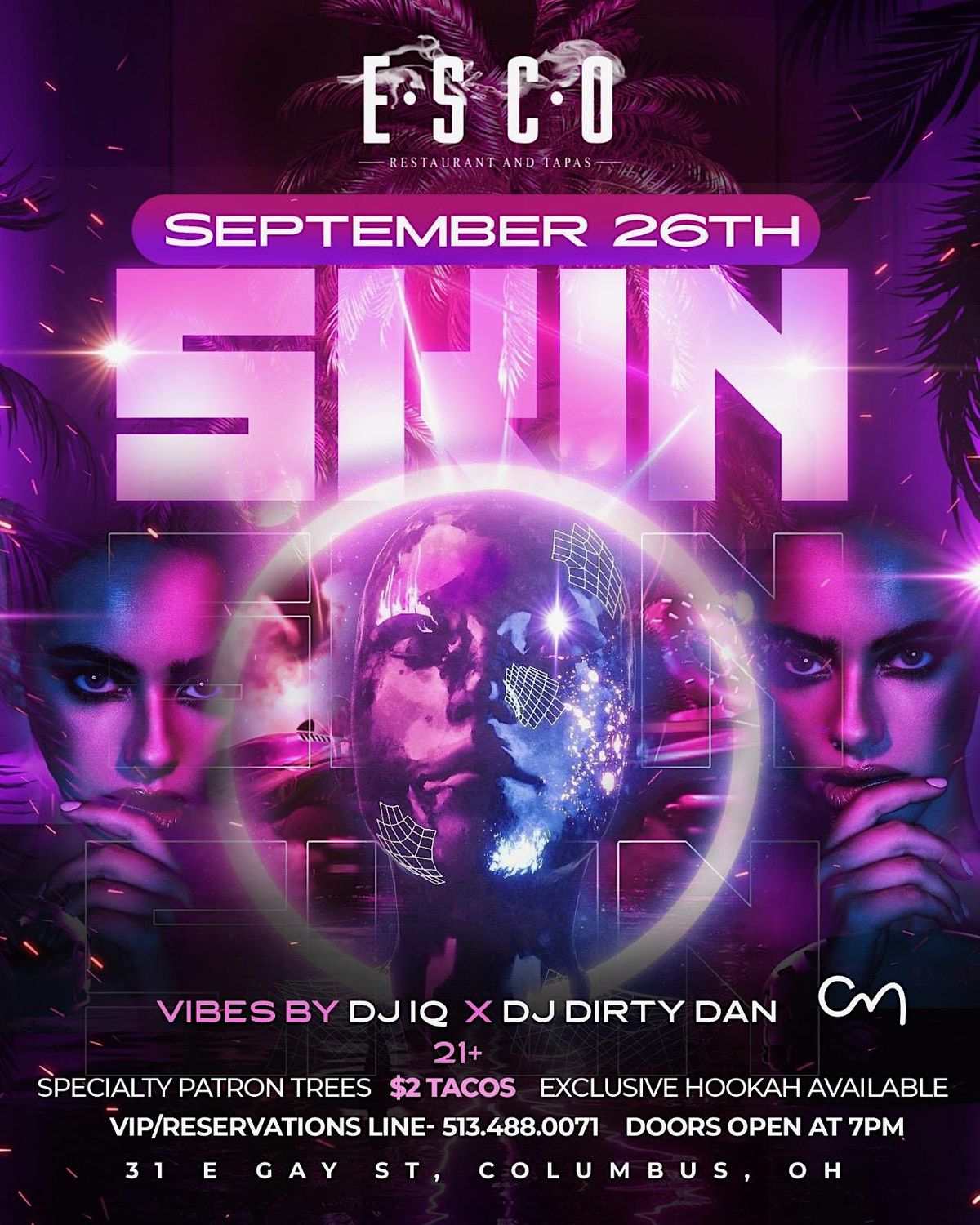 SKIN @ ESCO at Esco Restaurant & Tapas, Columbus on 21st November, 2023