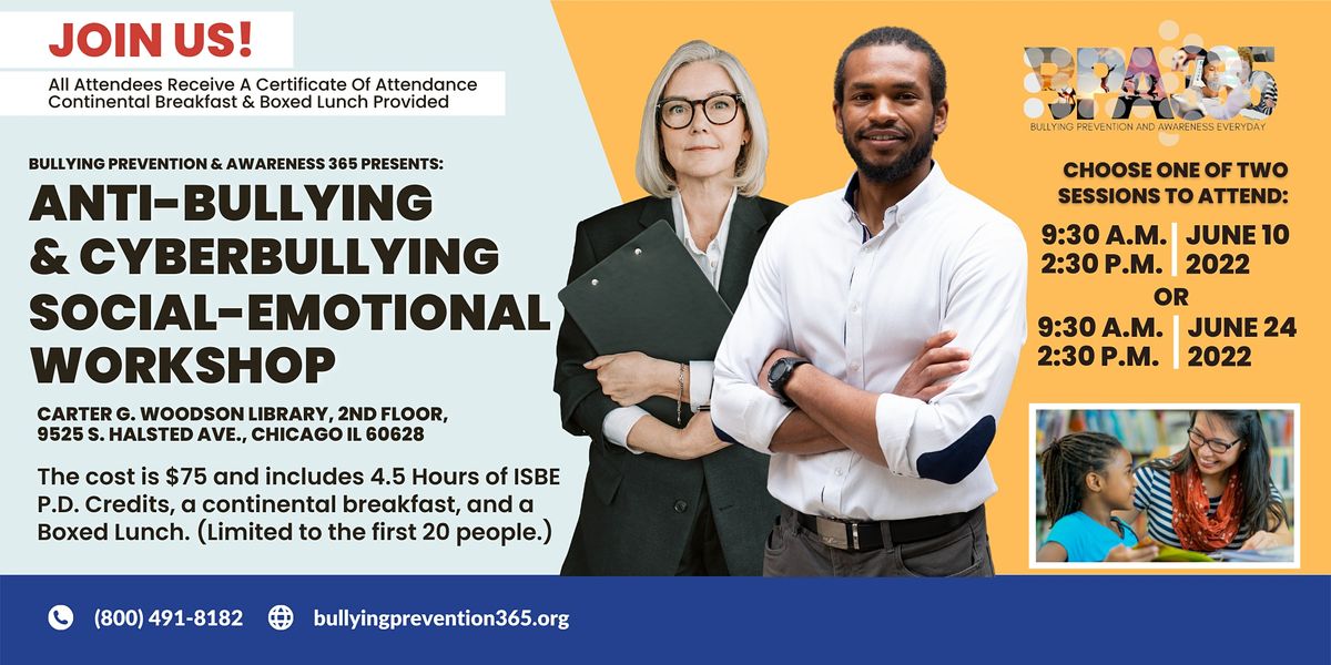 Anti-Bullying & Cyberbullying Social-Emotional Training Workshop at ...