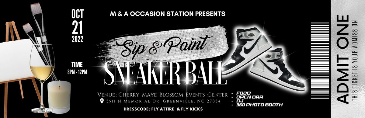Sip & Paint Sneaker Ball | Cherry Maye Blossom Event Center, Greenville ...