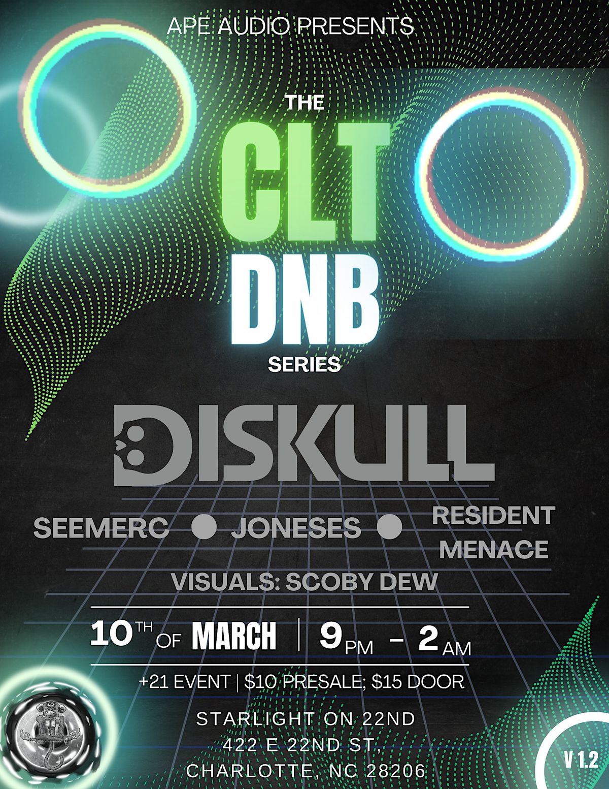 Ape Audio Presents: The CLT DnB Series - DISKULL, Seemerc, Joneses ...