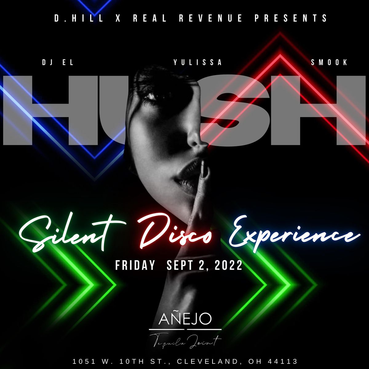 HUSH Silent Disco Experience at Anejo Tequila bar & lounge, Cleveland on 2nd September, 2022