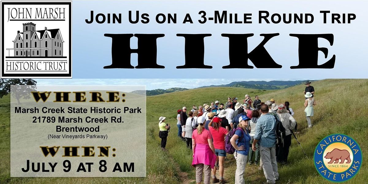 John Marsh Historic Trust Hike at 21789 Marsh Creek Rd, Brentwood on ...