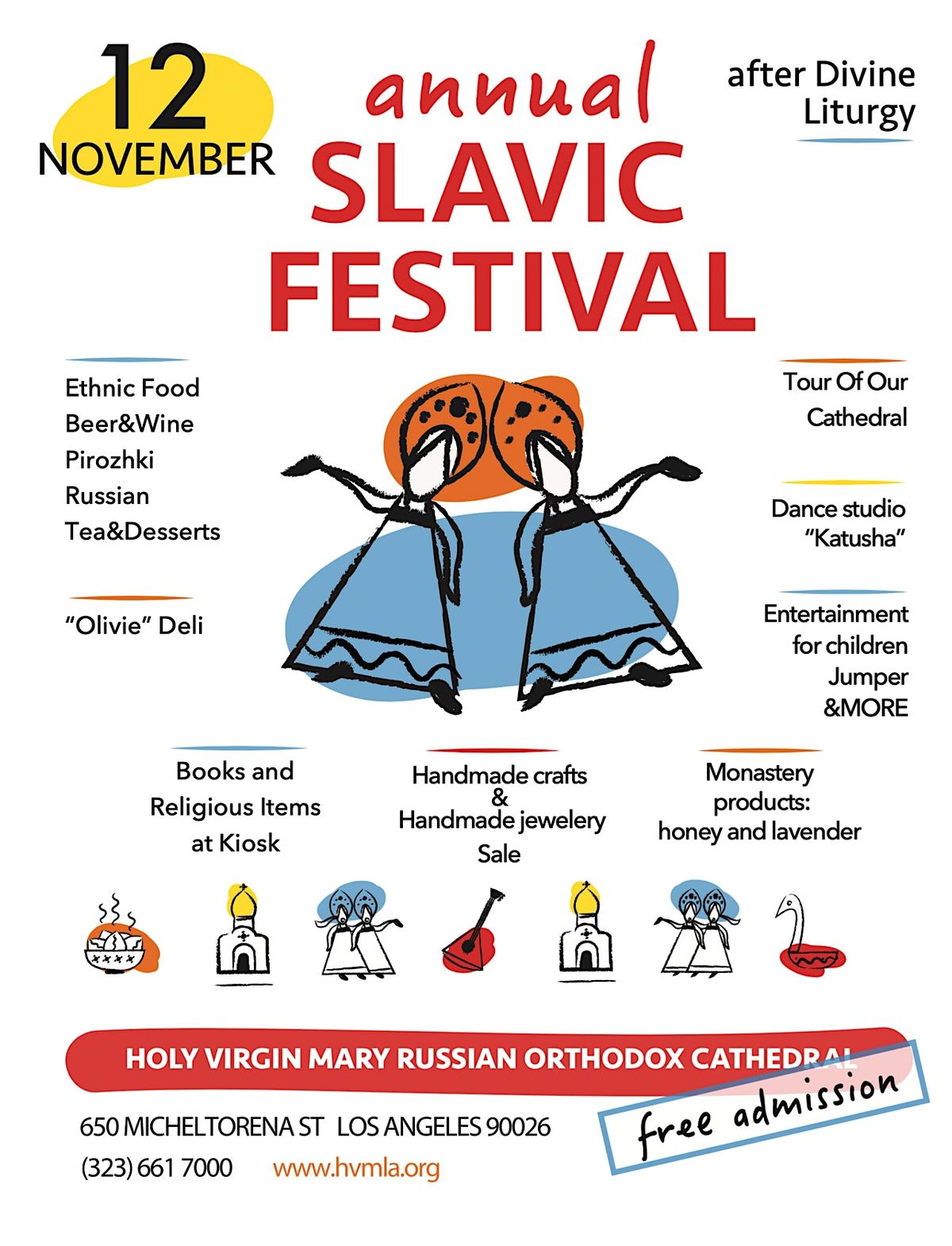Slavic Festival at Holy Virgin Mary Russian Orthodox Cathedral Русский ...