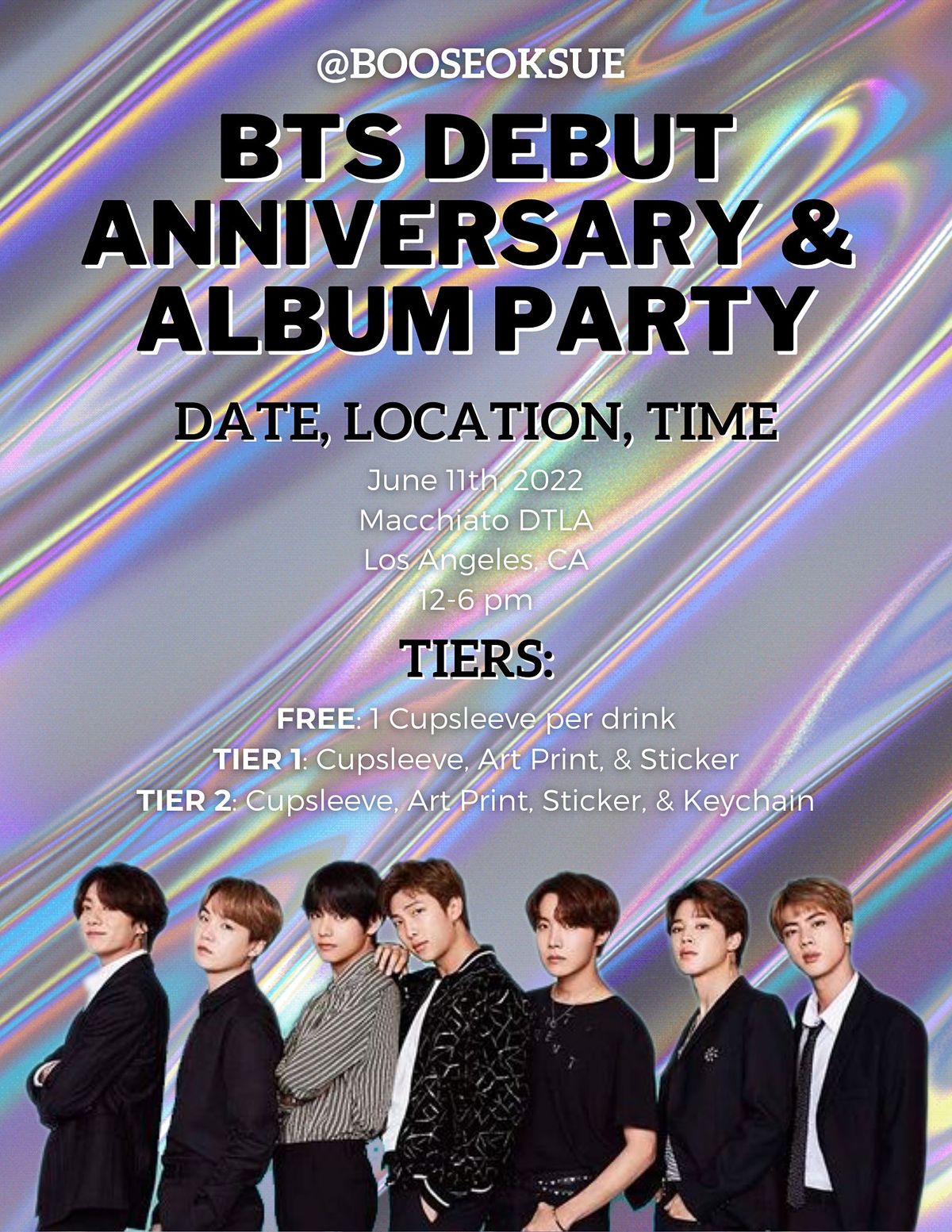 BTS Debut Anniversary Proof Album Party Celebration Macchiato bts-debut-anniversary-proof-album-party-celebration-macchiato