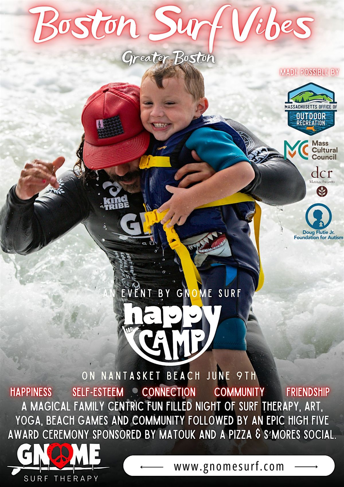 Happy Camp: Boston Vibes a Surf Therapy Event by Gnome Surf | Nantasket Beach, Hull, MA | June 9 ...