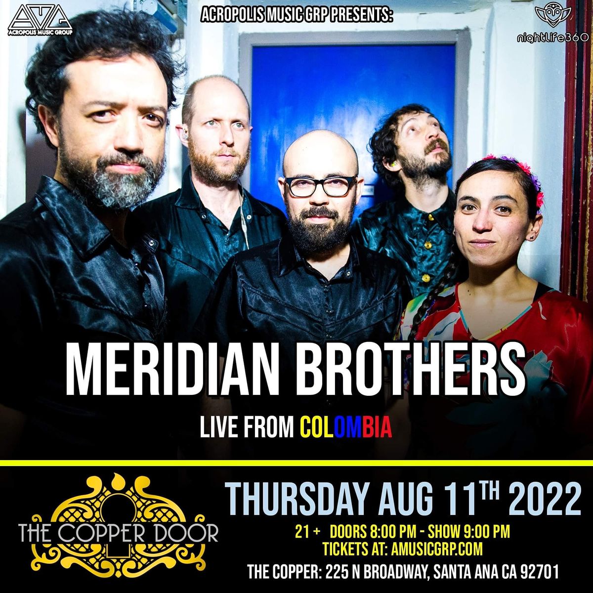 Meridian Brothers at The Copper Door at The Copper Door, Santa Ana on ...
