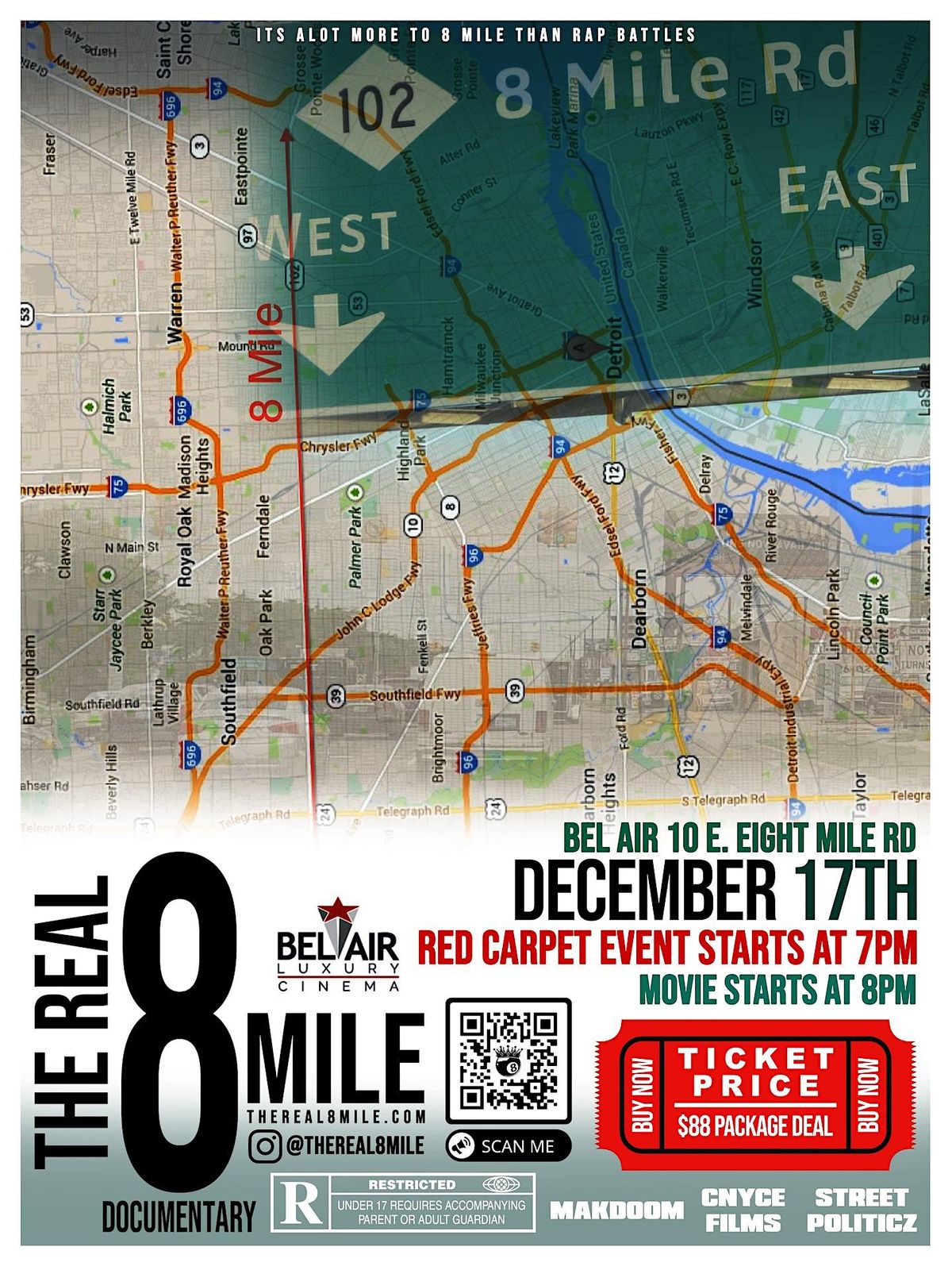 The Real 8 Mile Movie Premiere | Bel Air Luxury Cinema, Detroit, MI ...