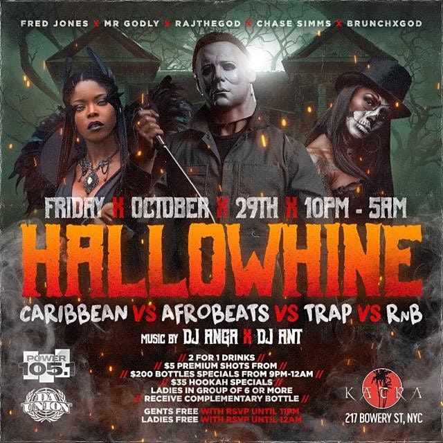 "HALLOWHINE" CARIBBEAN VS AFROBEATS VS TRAP VS R&B SPONSORED BY ...