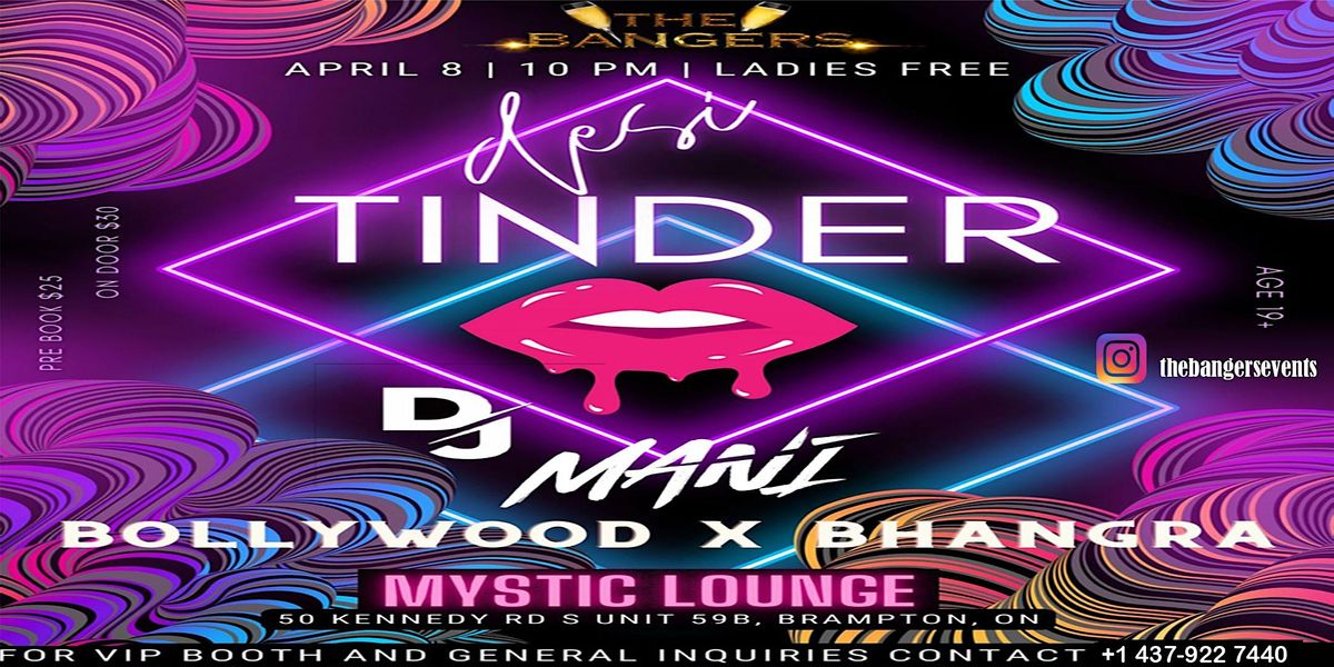 Desi Tinder- Bollywood X Bhangra Party | Mystic Caribbean Restaurant ...