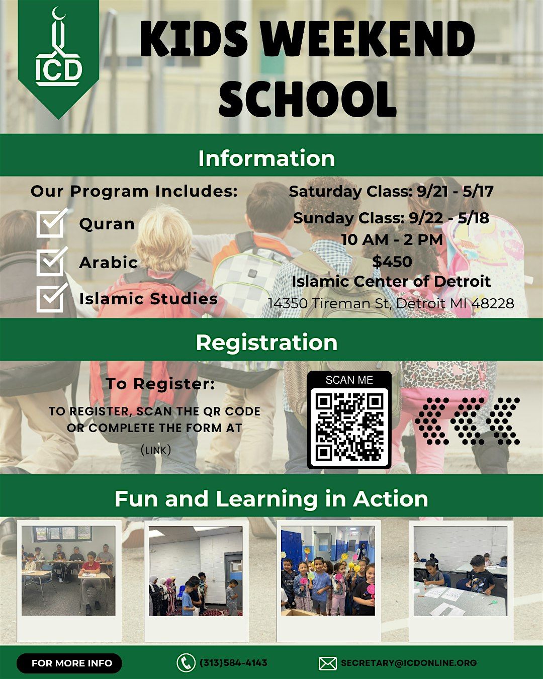 Weekend School Program 2024-2025 at 14350 Tireman Ave, Detroit on 21st ...