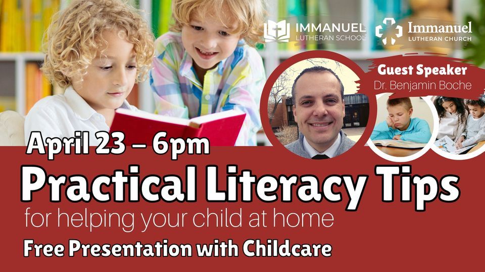 Parent Presentation - Reading and Literacy (PreK-5) | Immanuel Lutheran ...
