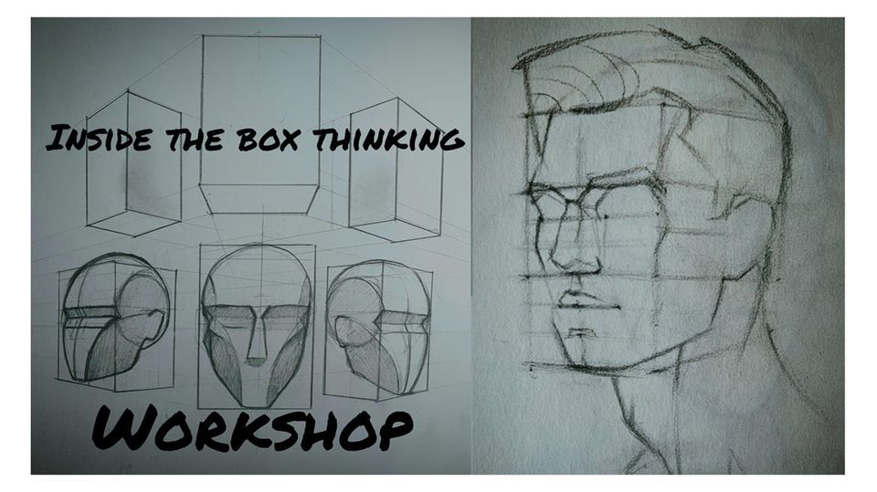 Inside the box thinking - The head drawn from different angles ...