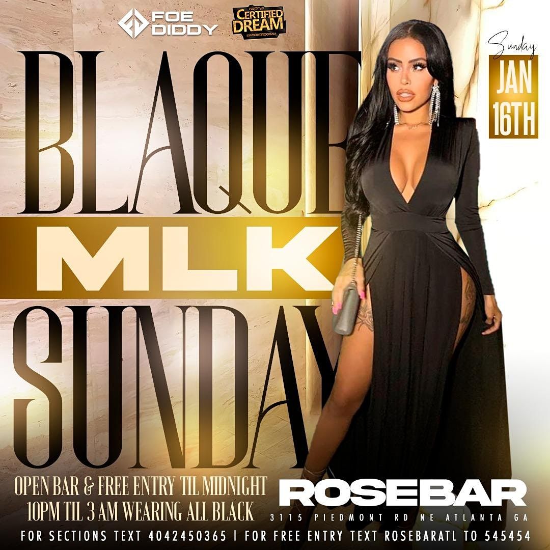 MLK WKND All Black Attire Celebration Rose Bar Free Entry B4 12am SOGA mlk-wknd-all-black-attire-celebration-rose-bar-free-entry-b4-12am-soga