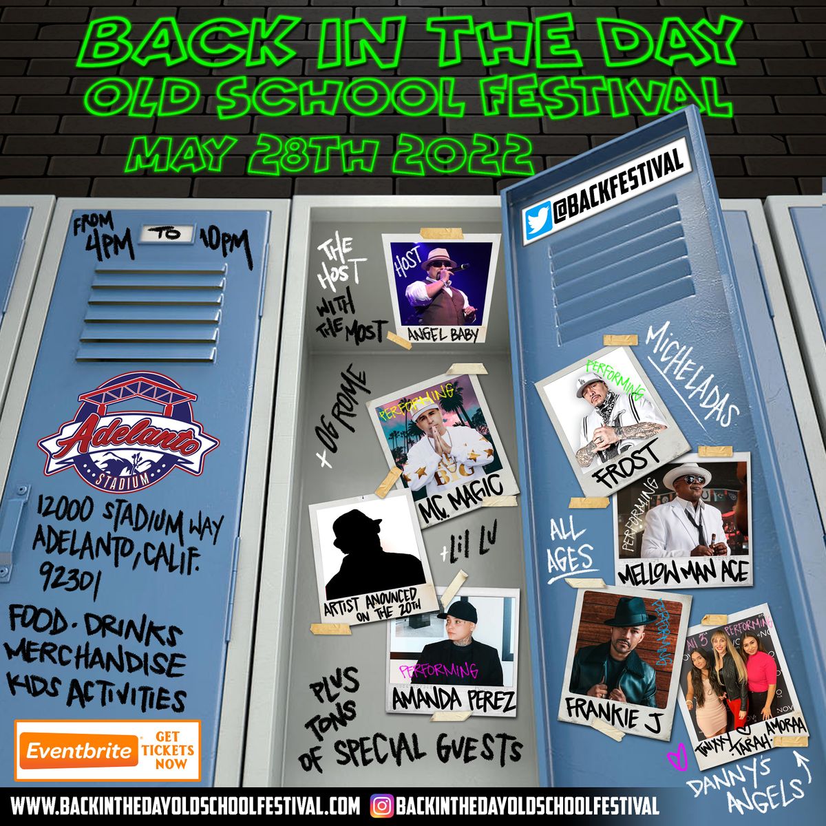 Back In The Day Old School Festival | 12000 Stadium Way, Adelanto, CA ...
