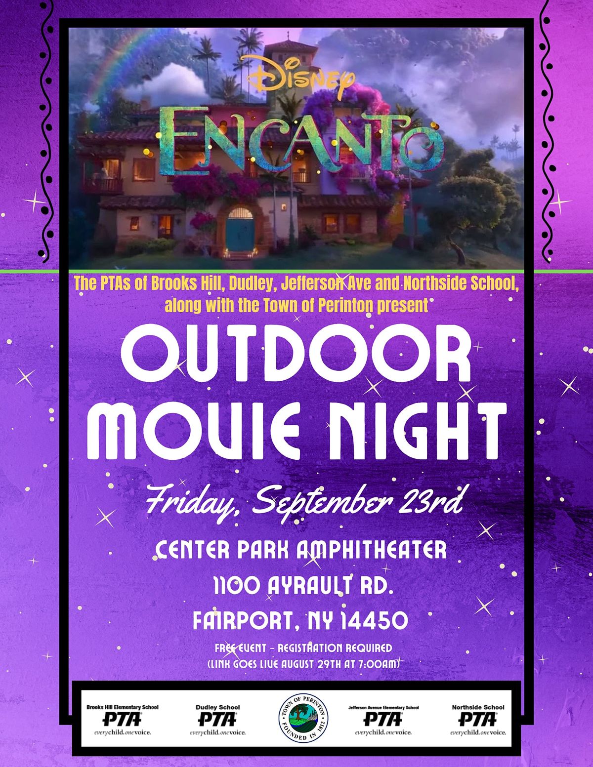 Outdoor Movie Night: Encanto at Center Park Amphitheater, Fairport on ...