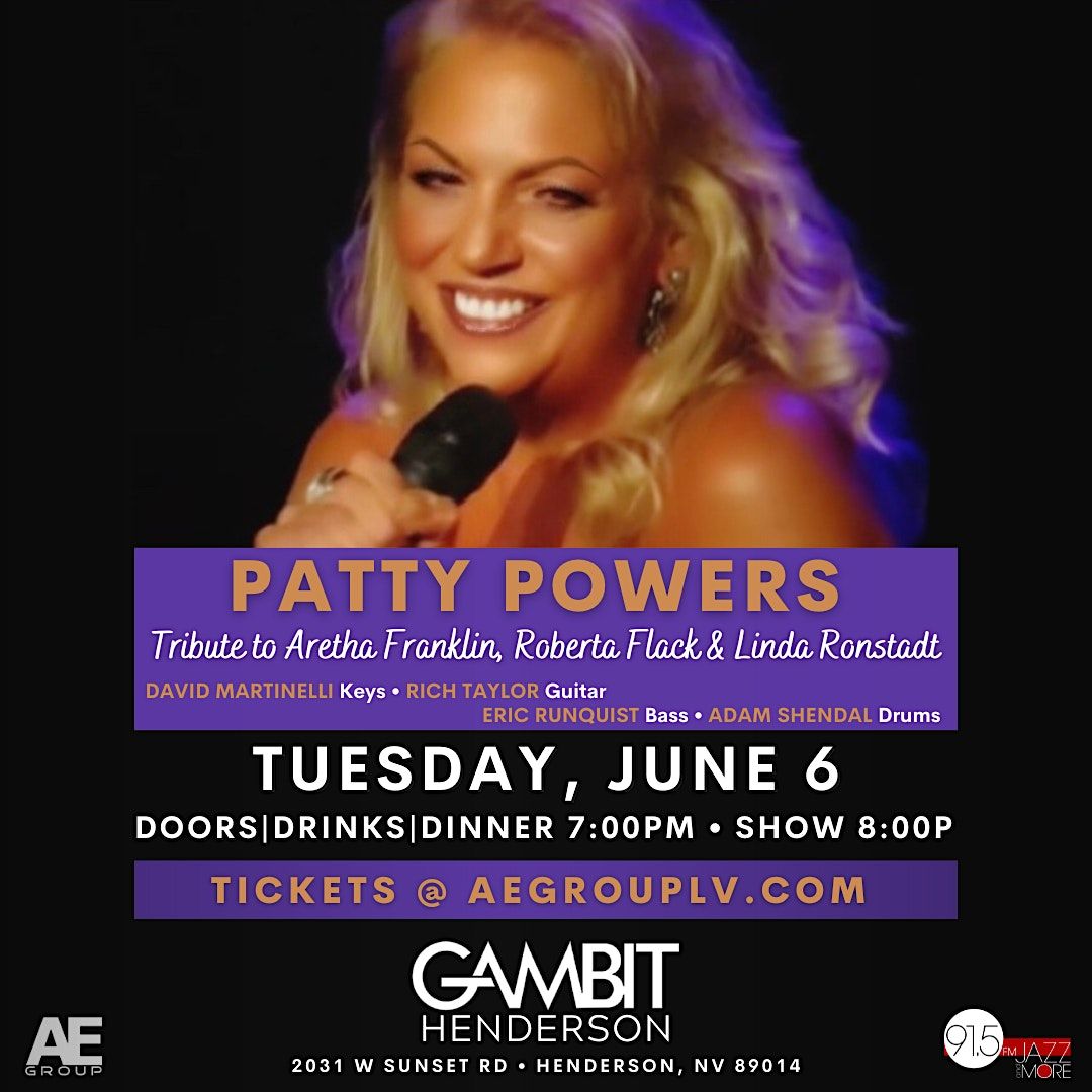 Patty Powers: Tribute to Aretha Franklin, Roberta Flack and Linda ...