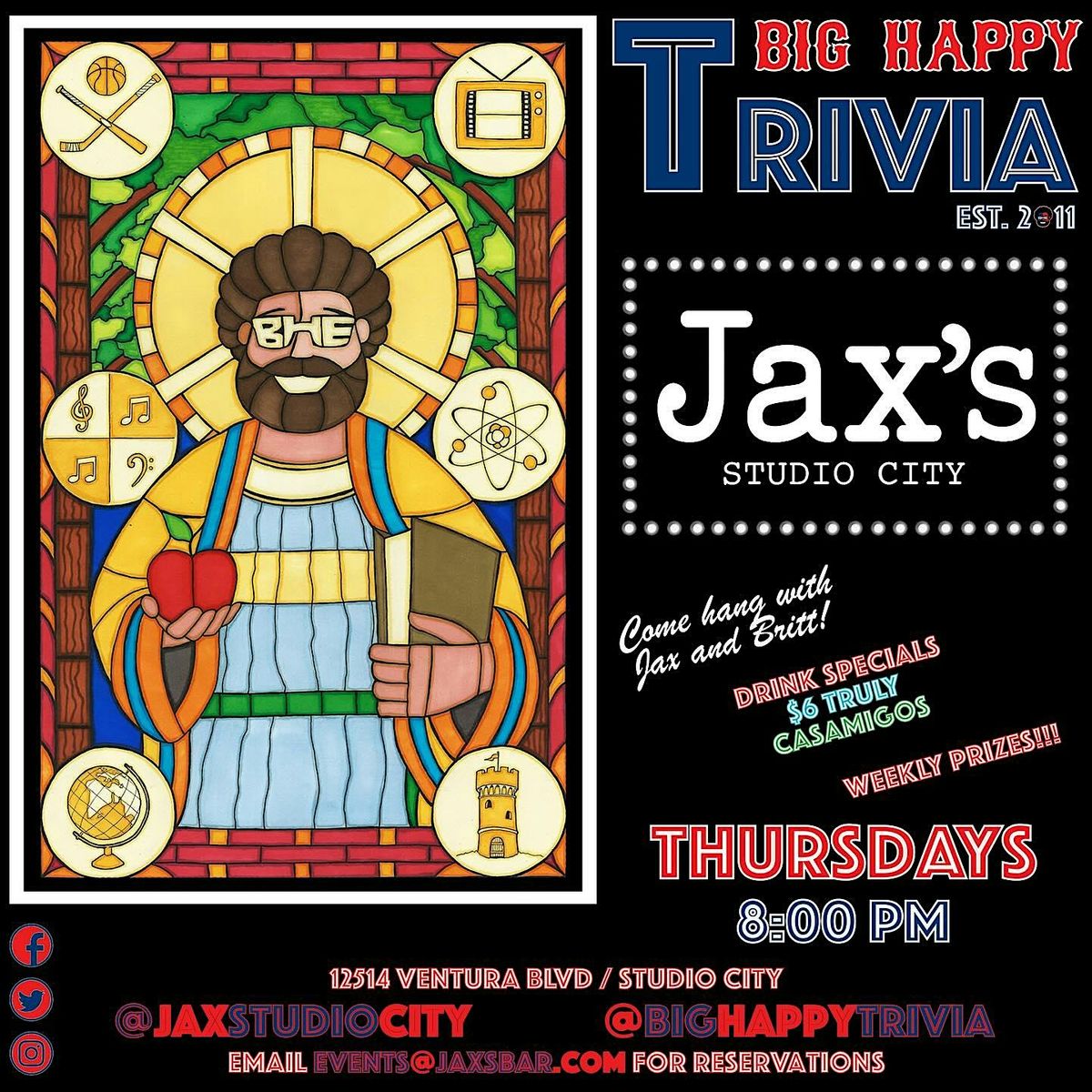 Big Happy Trivia - Jaxs Studio City - 8 PM Thursday Trivia SFV Trivia ...