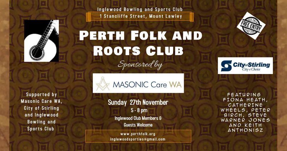 Perth Folk and Roots Club with Fiona Heath and the Catherine Wheels ...