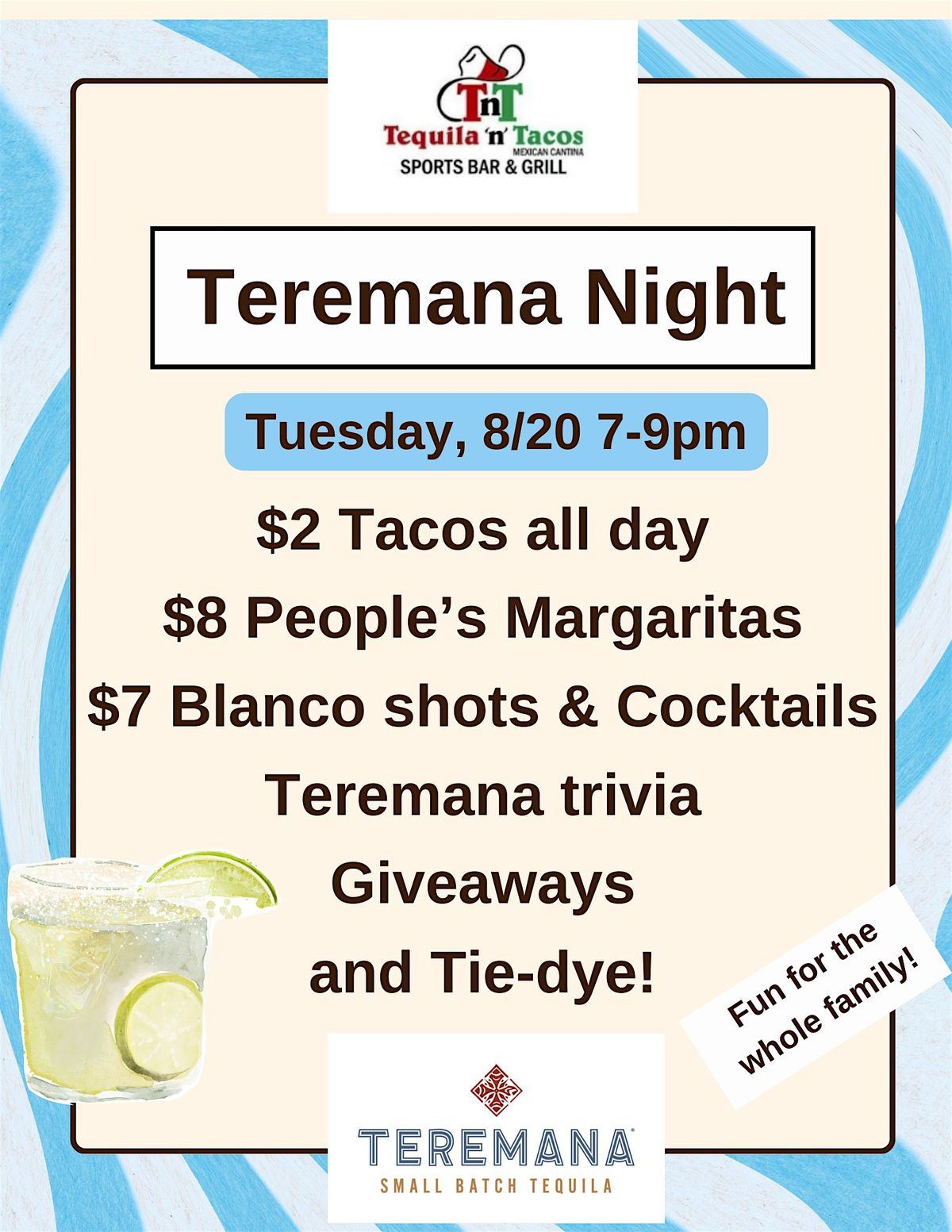 Teremana Night at Tequila n Tacos at Tequila N Tacos Mexican Sports Bar ...