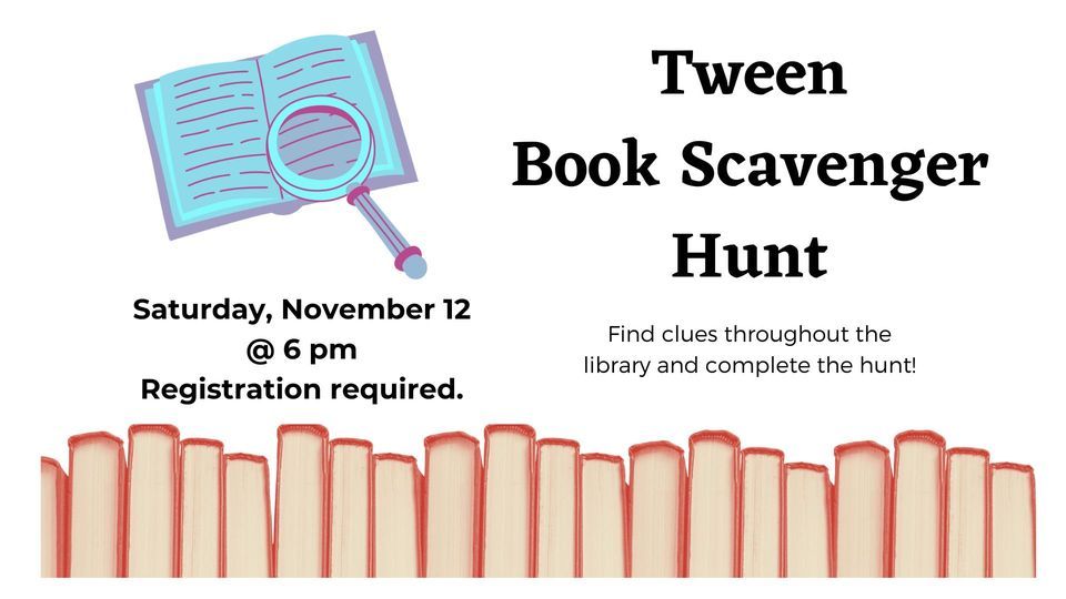 Tween Book Scavenger Hunt at North Shelby Library, Birmingham on 12th ...
