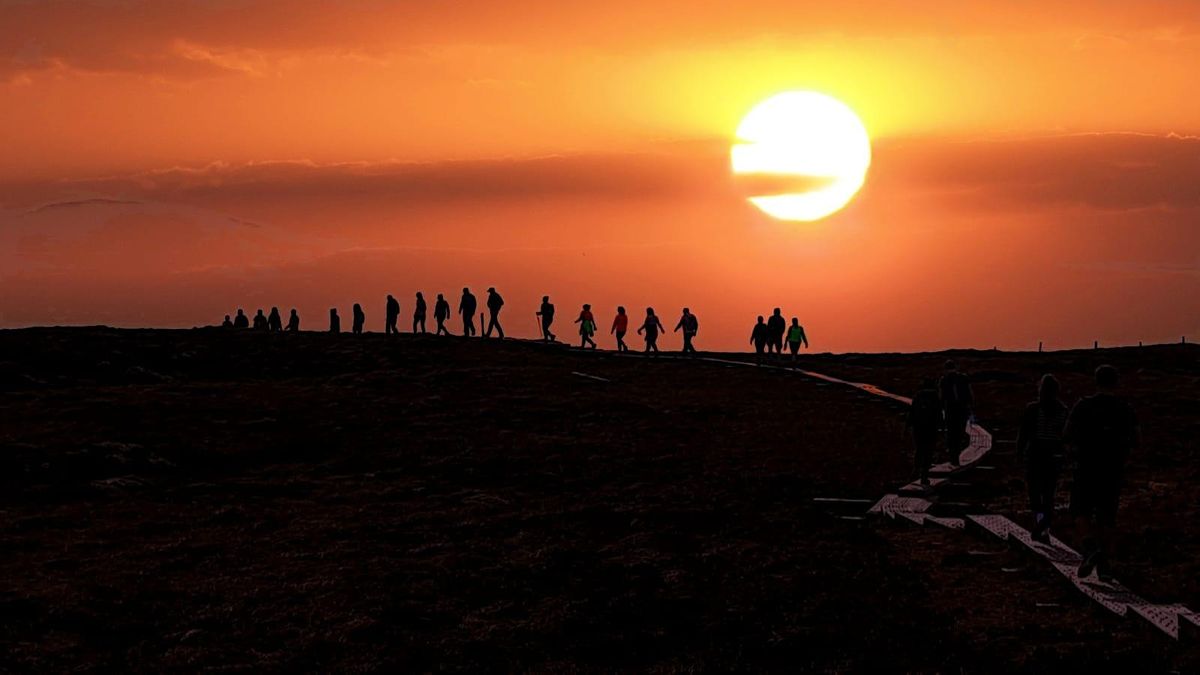 Sunrise hike of Moylussa at Twomilegate, Killaloe on 9th March, 2023