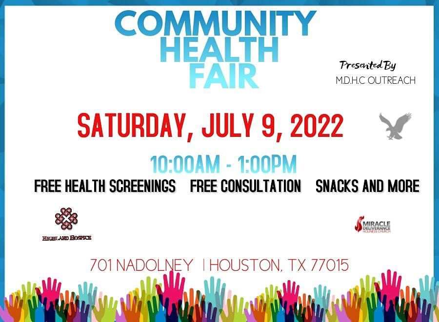Community Health Fair | 701 Nadolney St, Houston, TX | July 9, 2022