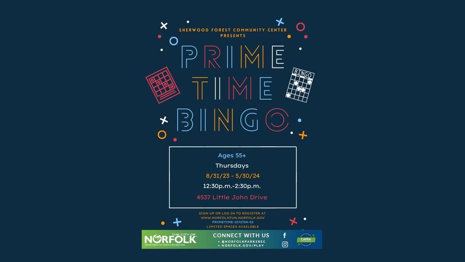 Prime Time Bingo for 55+ | 4537 Little John Dr, Norfolk, VA 23513-3759 ...