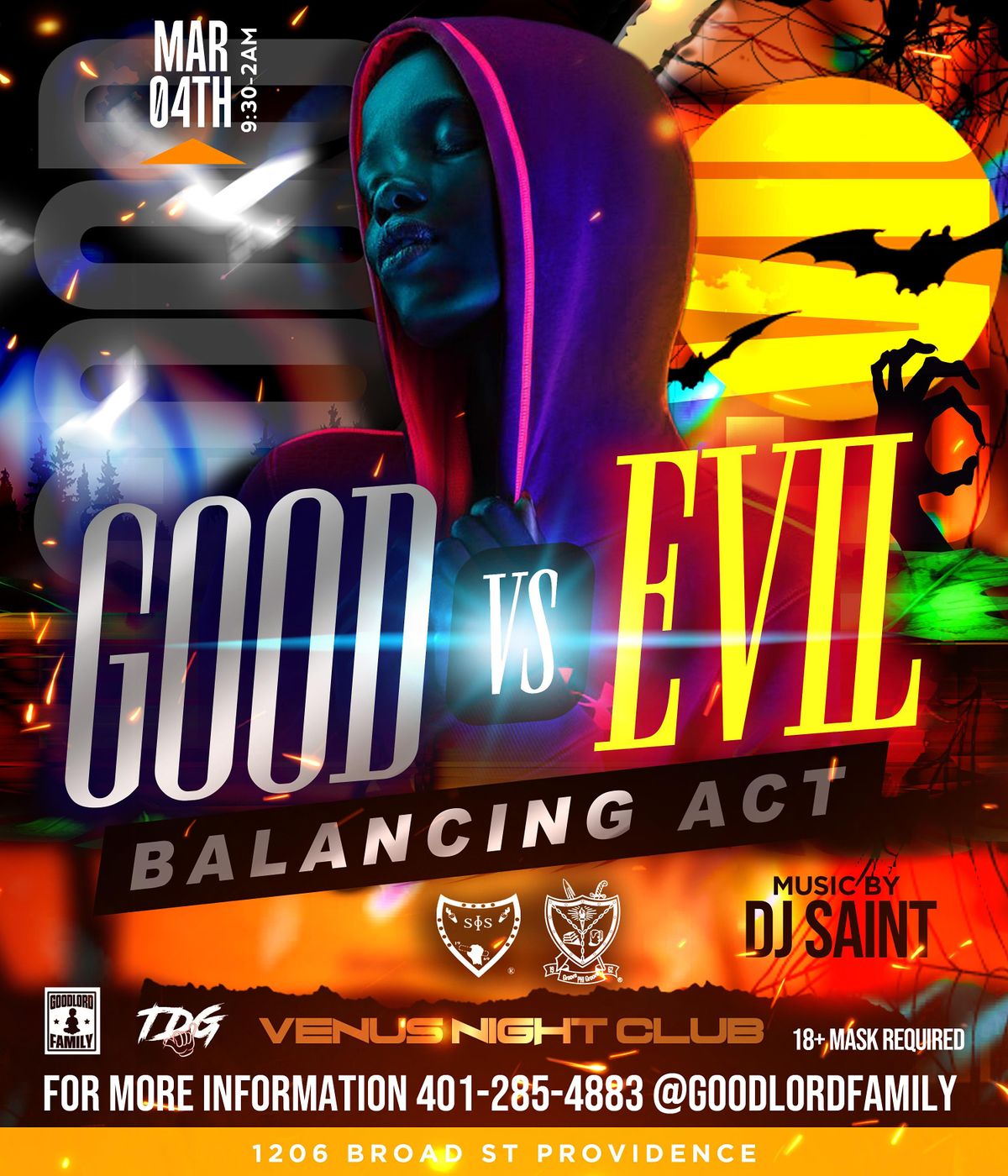 Good Vs Evil Balance Act LIT Lounge Night Club Providence RI Good Vs Evil Balance Act LIT Lounge Night Club Providence RI