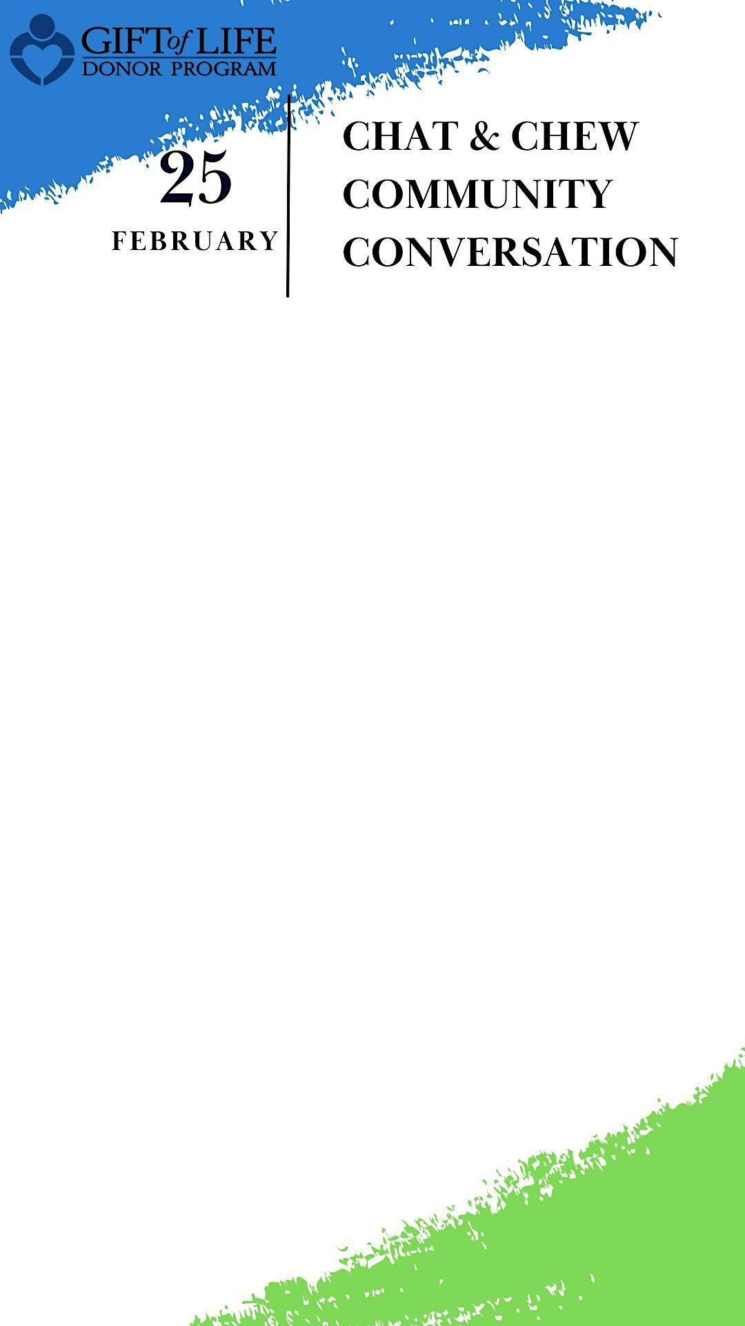 Chat & Chew Community Conversation - Multicultural | 401 N 3rd St ...