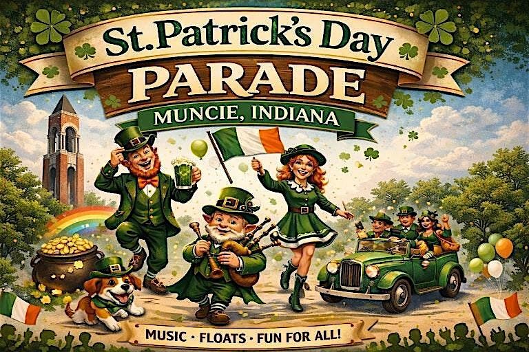 Muncie 2026 St Patricks Day Parade at 300 N High St, Muncie on 17th ...