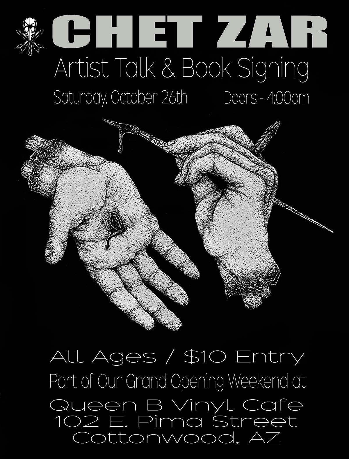 Queen B Vinyl Café Grand Opening with Chet Zar Artist Talk and Book ...