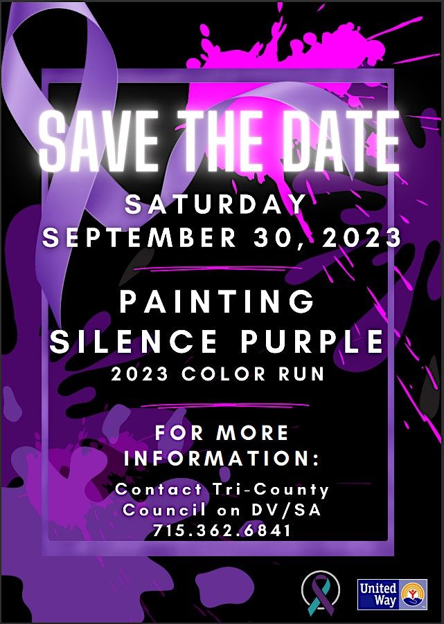 Painting Silence Purple Color Run 2023 at Hodag Park, Rhinelander on ...