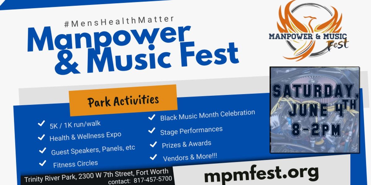 Manpower & Music Fest | 2300 W 7th St, Fort Worth, TX | June 4, 2022