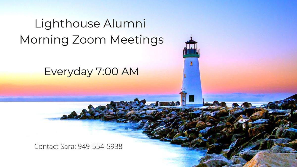 Alumni Morning Zoom Meetings | Online | August 28, 2022