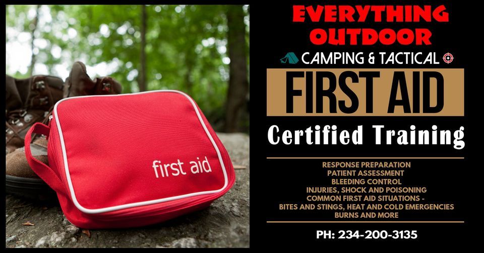 Basic First Aid Training at Everything Outdoor Camping, Medina on 27th ...