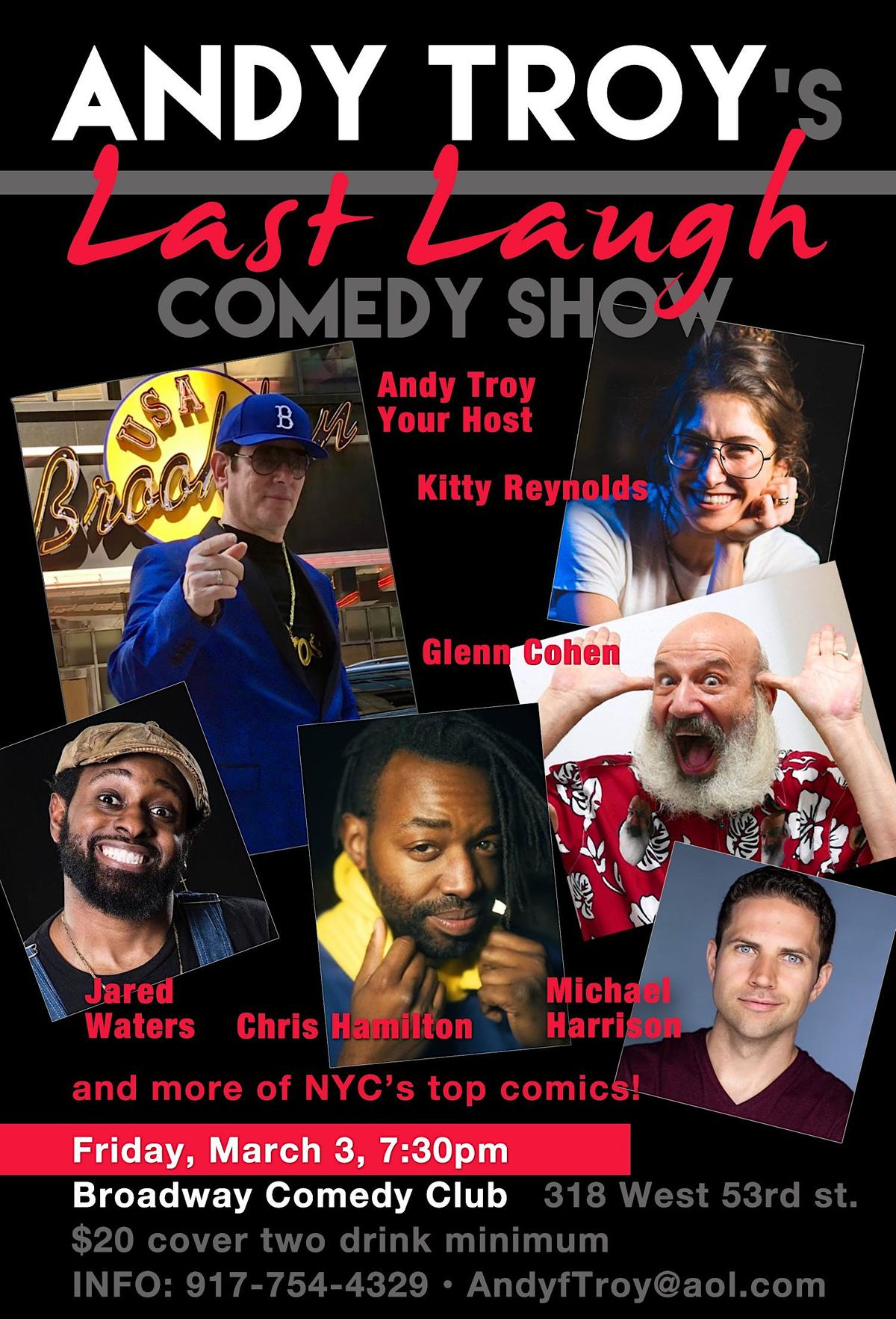 Andy Troys Last Laugh Comedy Show! Just $20 With Discount Code ANDYTROY ...