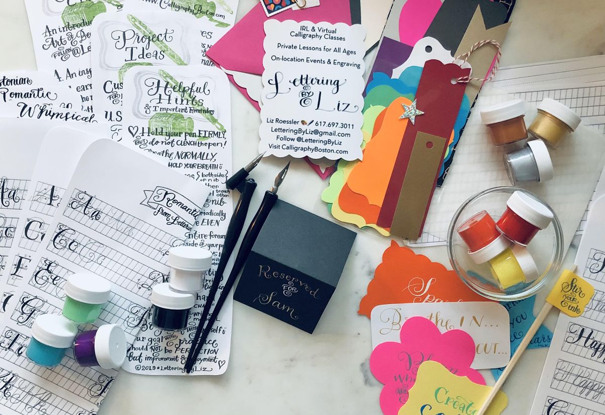 BOSTON Modern Calligraphy Classes for Beginners with Lettering By Liz ...