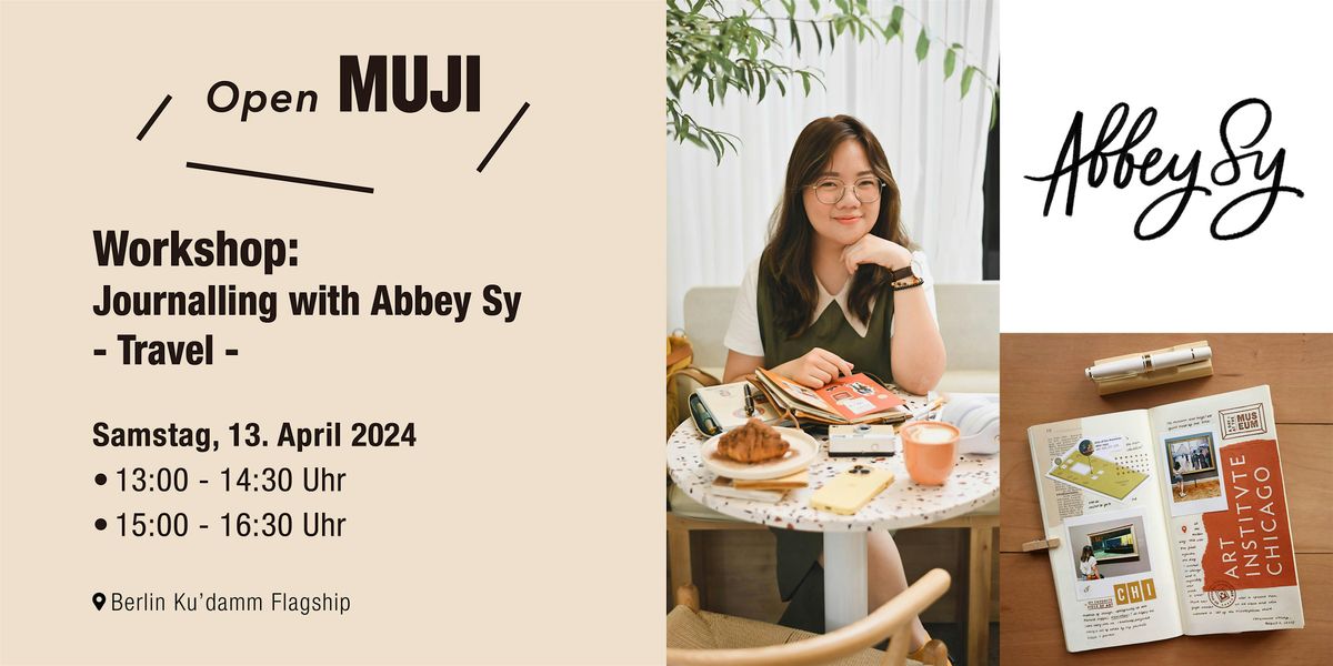 Travel Journalling Workshop with Abbey Sy | MUJI Berlin Kudamm | April ...