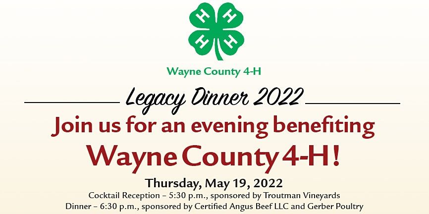 2022 Wayne County 4-H Legacy Dinner at Shisler Conference Center ...