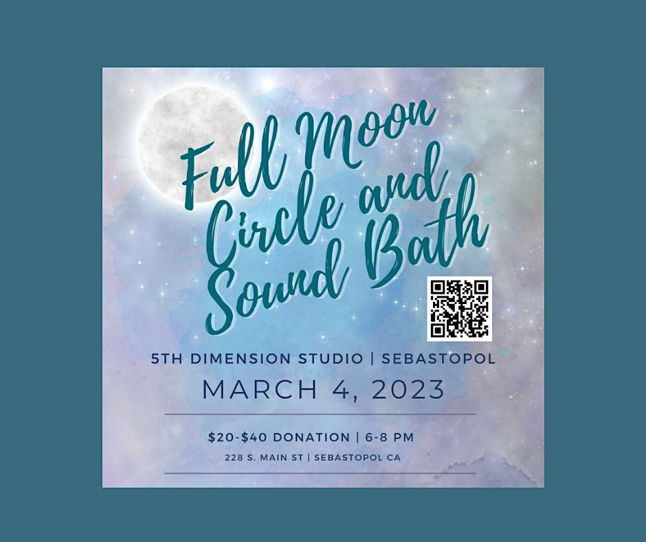 Womens Full Moon Gathering | 5th Dimension Studio, Sebastopol, CA | April 1, 2023