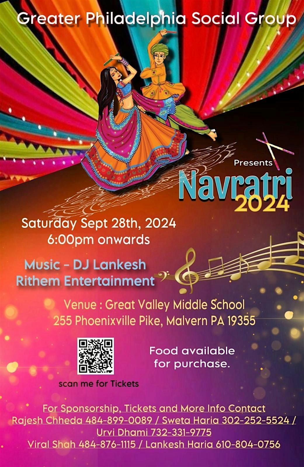 Navratri 2024 with Greater Philadelphia Social Group | Great Valley ...