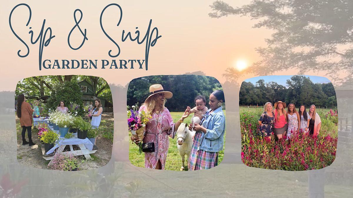 Sip & Snip Garden Party at Indigo Iris Farm, Clover on 12th July, 2023