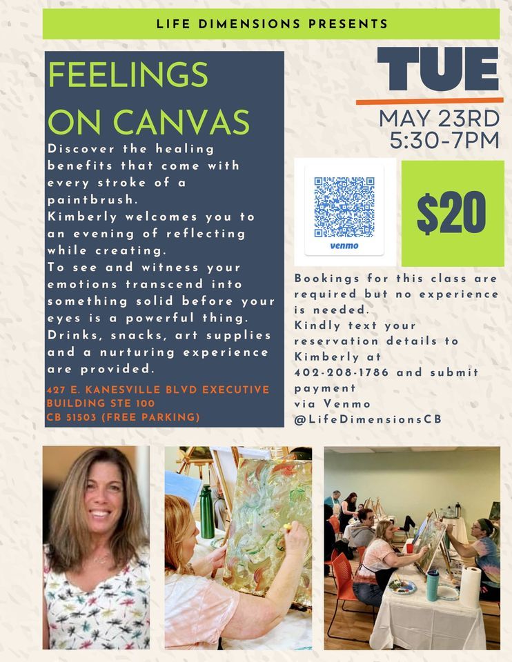 Life Dimensions Presents: Feelings on Canvas with Kimberly Isaac | Life ...