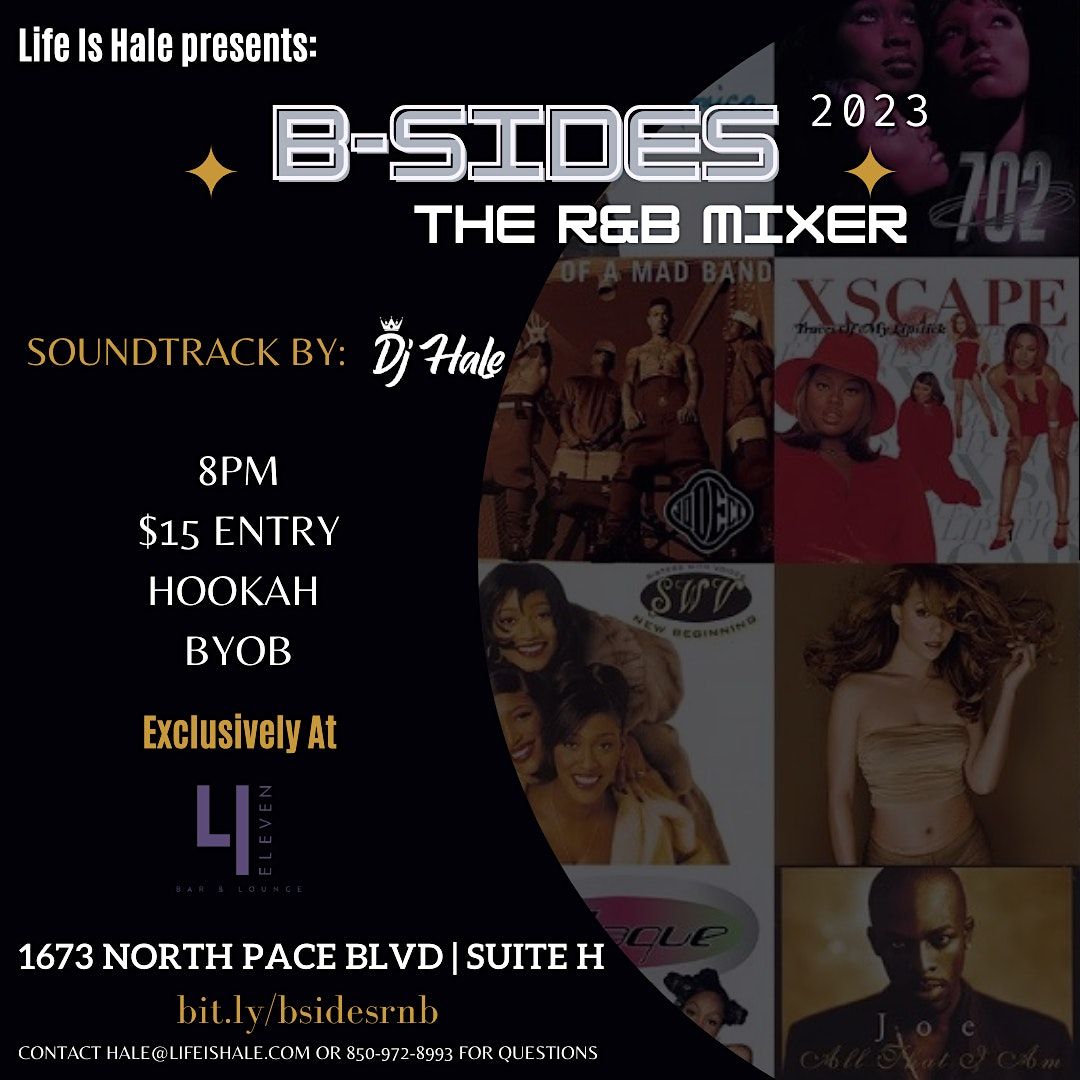 B-Sides: The R&B Mixer at 4 Eleven Lounge, Pensacola on 11th March, 2023