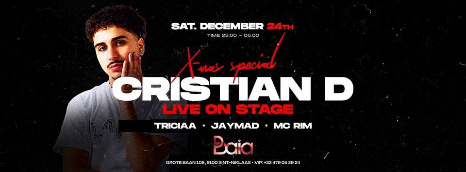 CRISTIAN D (NL) - LIVE | 24.12.22 | Club BAIA Belgium at BAIA - Belgium ...